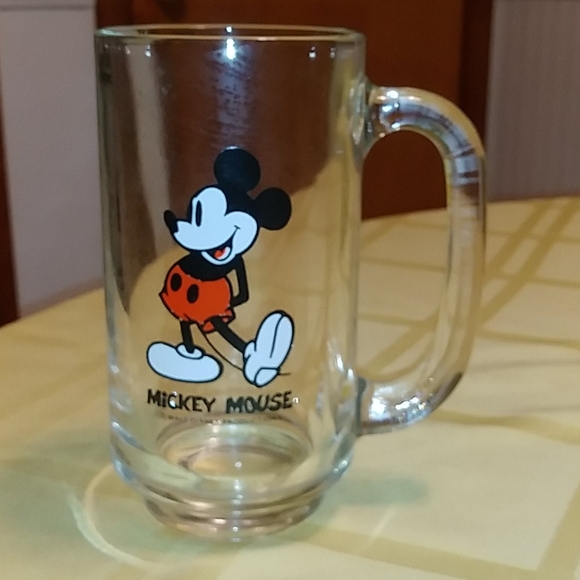 Disney | Dining | Mickey Mouse Glass Mug | Poshmark
